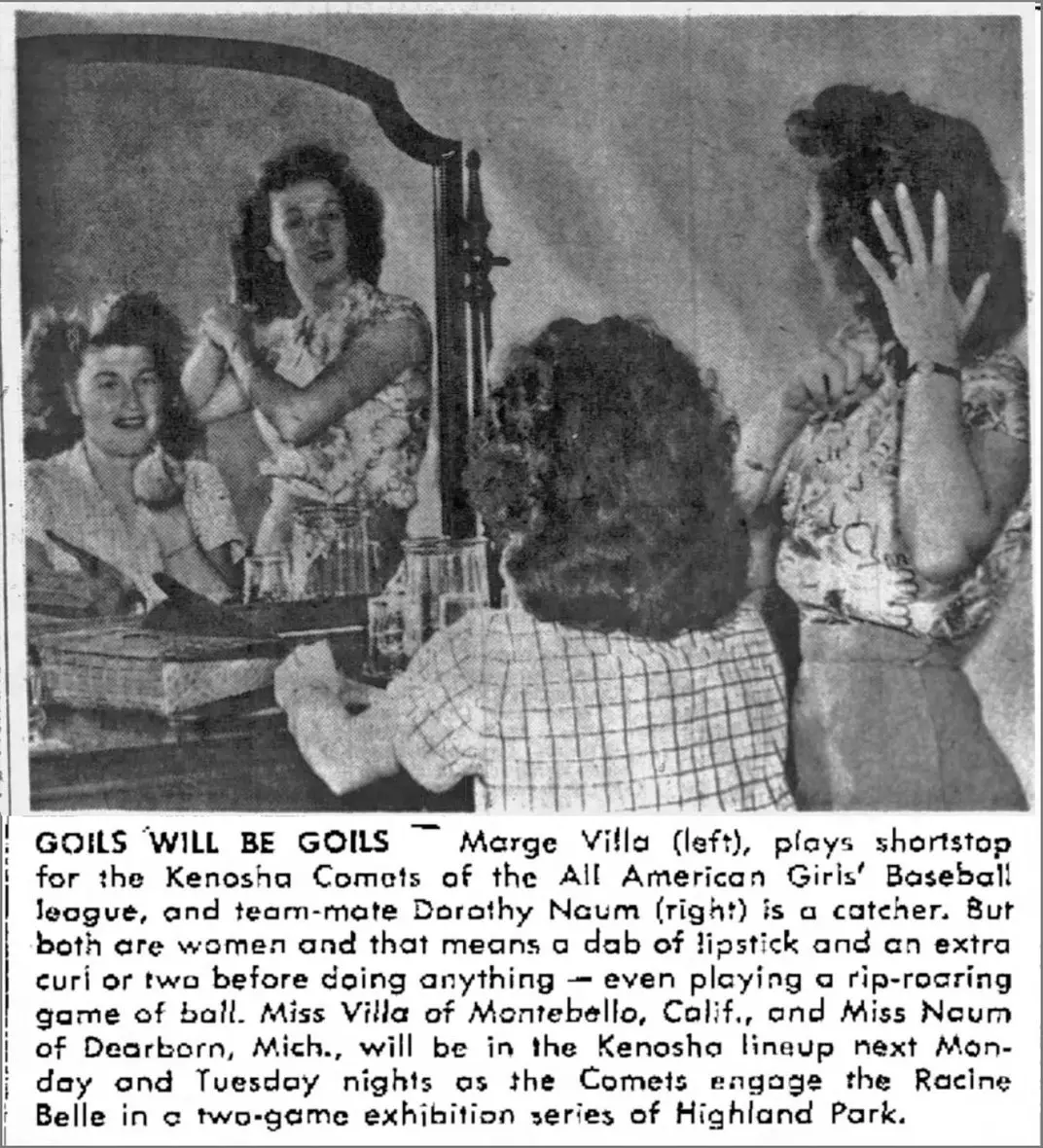 Recorte de periódico de Marge Villa