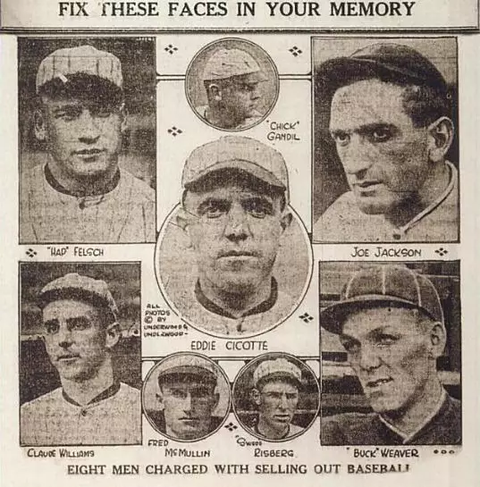 1919. aasta Black Soxi pesapalliskandaal oli vaid üks paljudest