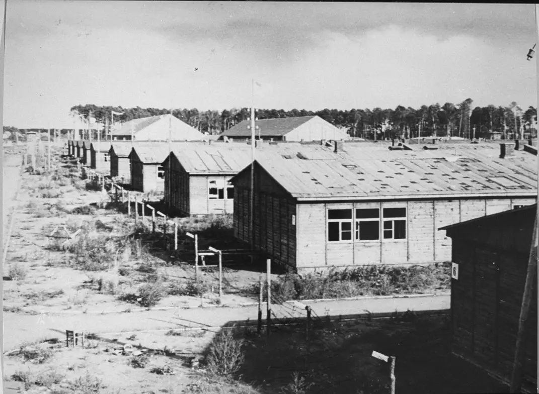 Barak tahanan di kamp konsentrasi Stutthof