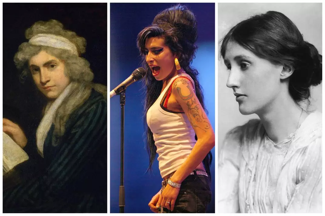 Mary Wollstonecraft, Amy Winehouse ary Virginia Woolf