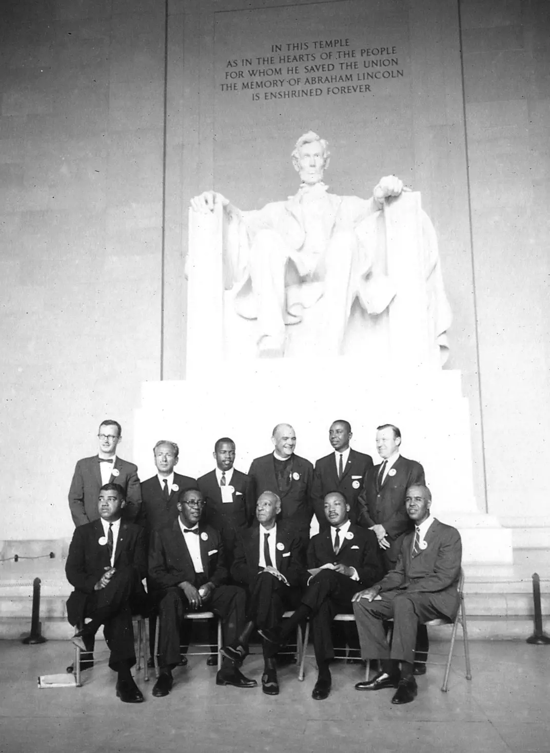 Lewis kutsogolo kwa Lincoln Memorial, 1963