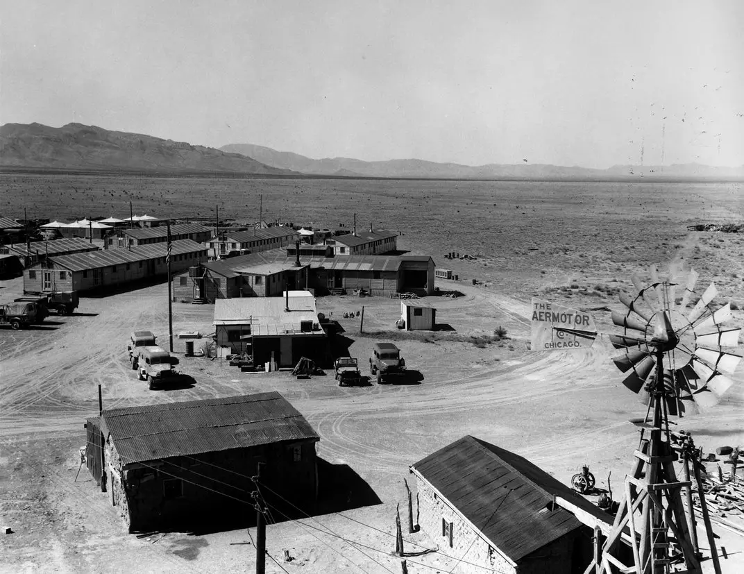 Staging gebiet op Trinity site yn Nij-Meksiko