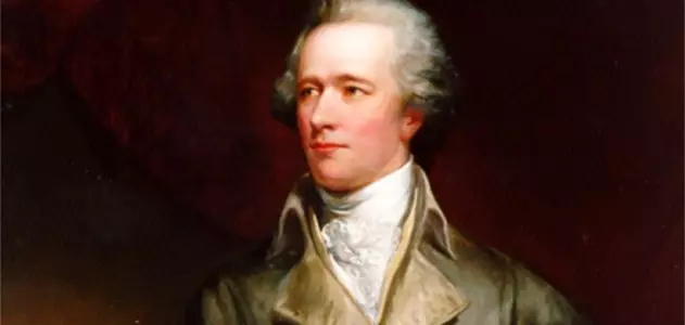 Alexander Hamilton, painted by John Trumbull, ຄ. 1806