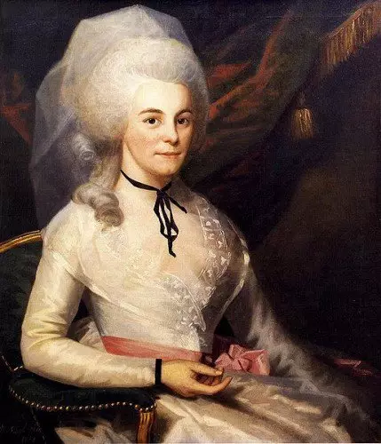 伊丽莎白·汉密尔顿，1787 年。纽约市博物馆