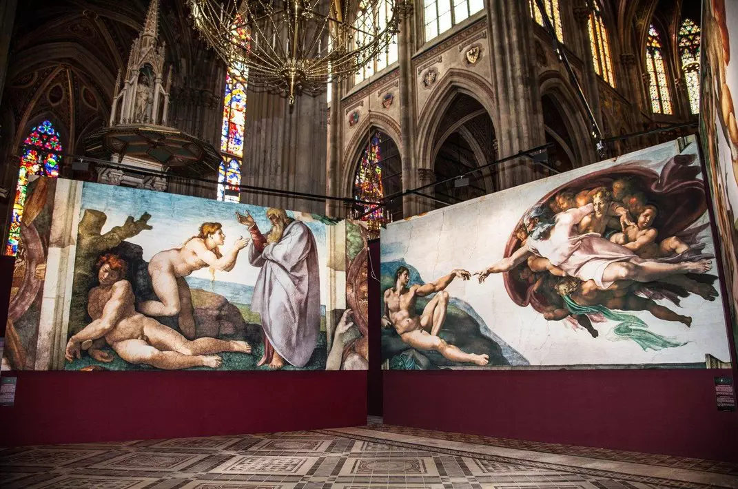 Микеланджелогийн Сикстин сүмийн фрескуудыг АНУ-д авчирсан гайхалтай туршлага нь 26057_2