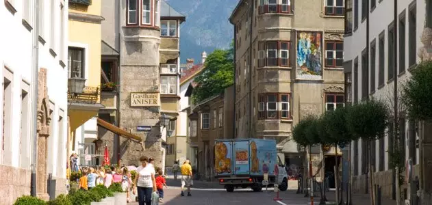 Arkitektur Hall i Tirol Tyrol Österrike