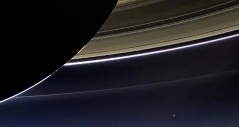 That little blue dot floating in the black is every single one of us.