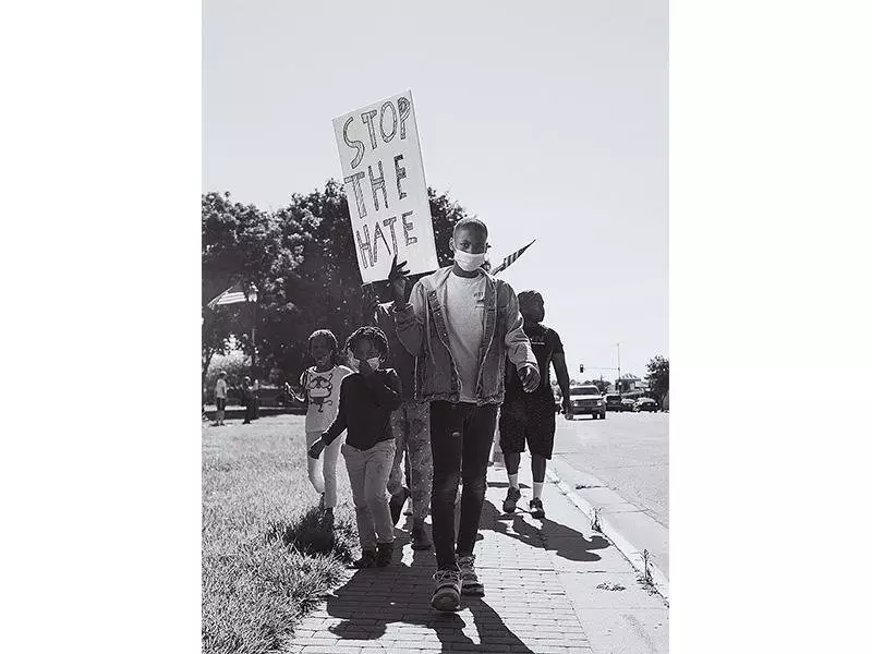 Demonstranter i Junction City, Kansas