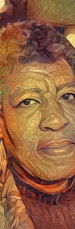 Octavia Butler Portrait from the Featured Futurists series, 2021, Deep Dream