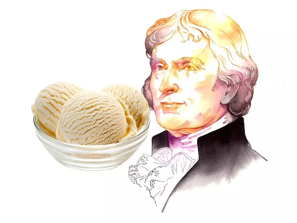 Kora ibisubizo bya Thomas Jefferson kuri Ice Cream