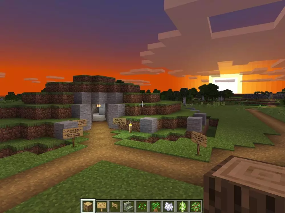 Bryn Celli Ddu'nun Minecraft versiyonu