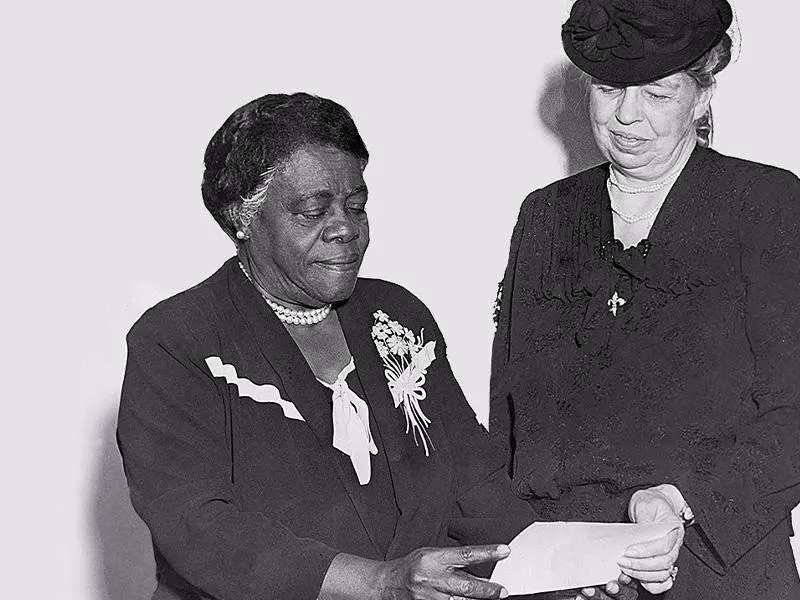 Mary McLeod Bethune en Eleanor Roosevelt in 1940