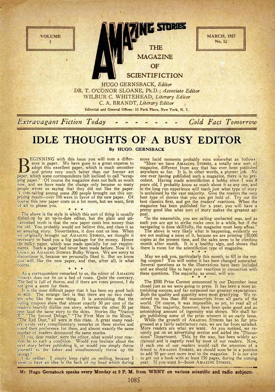 Cinquante ans plus tard, en souvenir du pionnier de la science-fiction Hugo Gernsback 26768_6