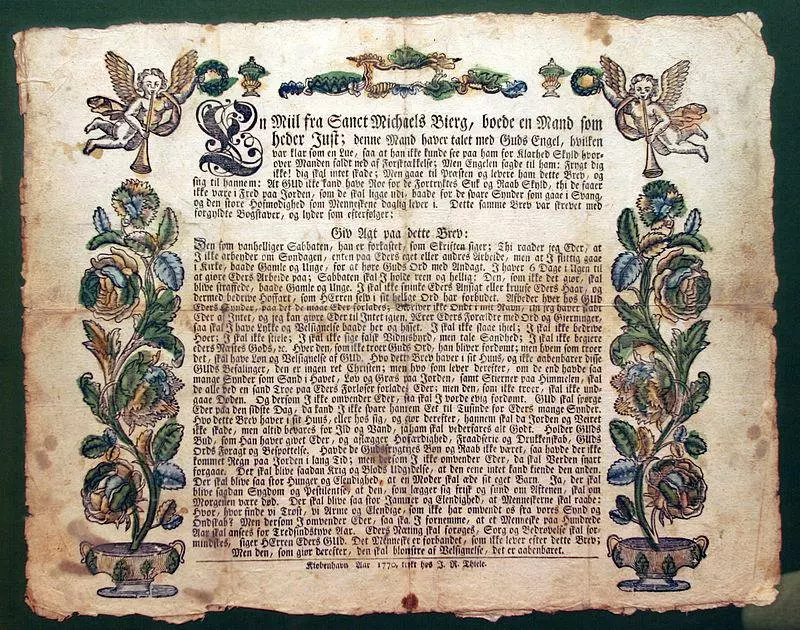 Mennyei levél 1770