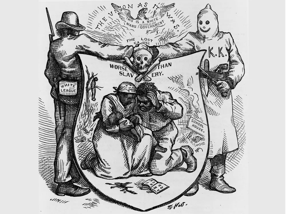 Thomas Nast cartoon ntawm KKK