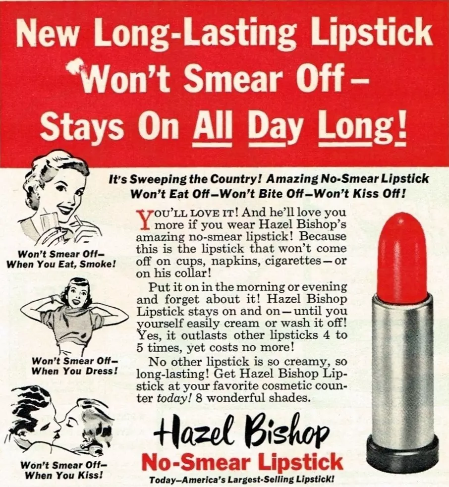 Nhà hóa học Hazel Bishop's Lipstick Wars