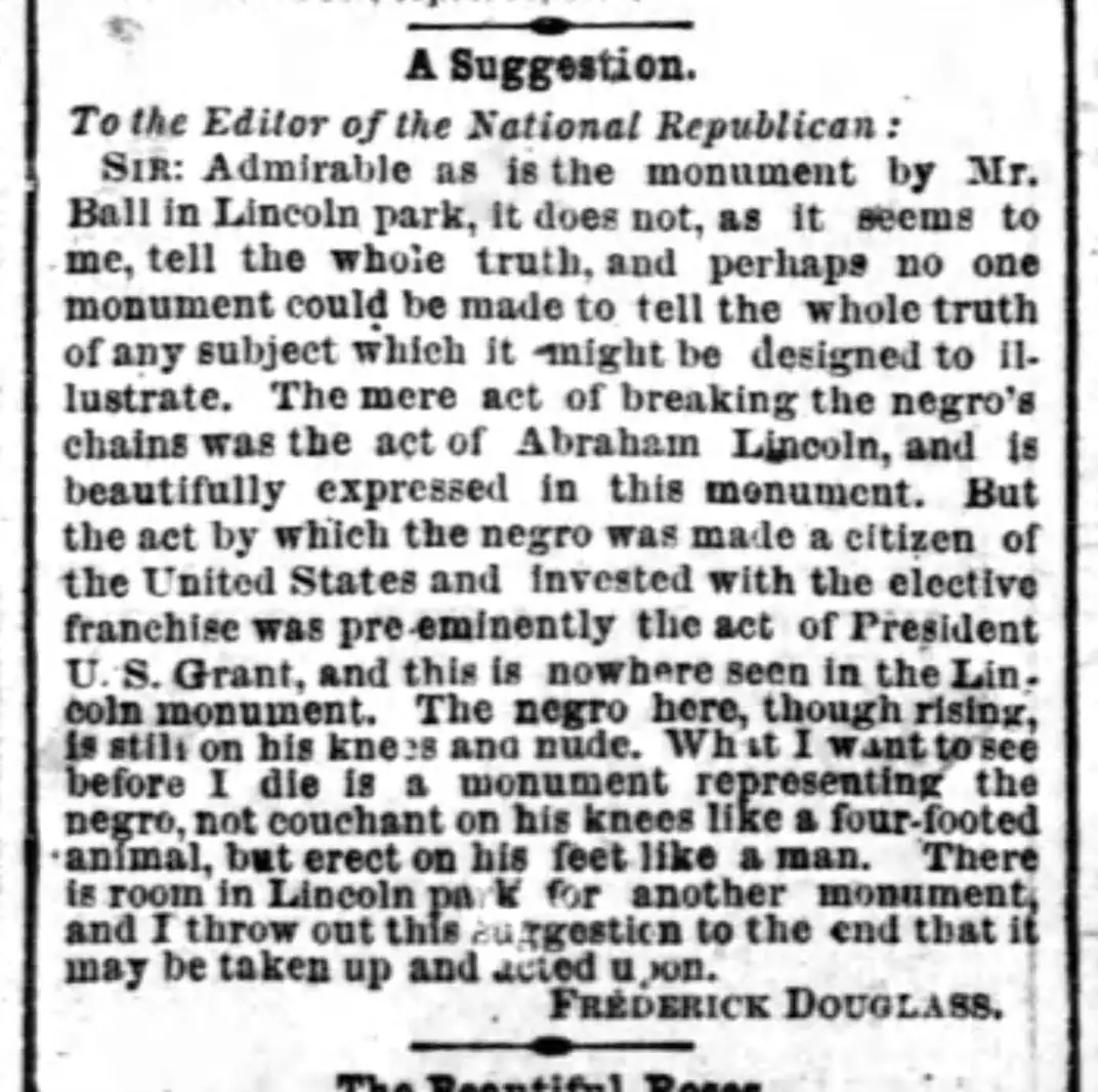 Frederick Douglass ရေးတဲ့စာ