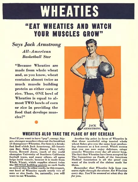 Jack Armstrong Wheaties dėžutė