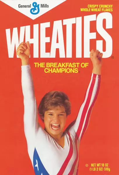 Mary Lou Retton Wheaties dėžutė