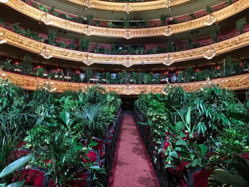 Ndị na-ege ntị mgbọrọgwụ osisi maka Barcelona Opera House na abalị mmeghe 27323_2