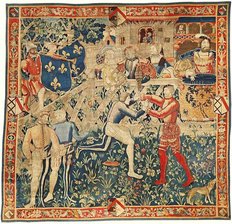 Tapestry depicting Field of Cloth of Gold