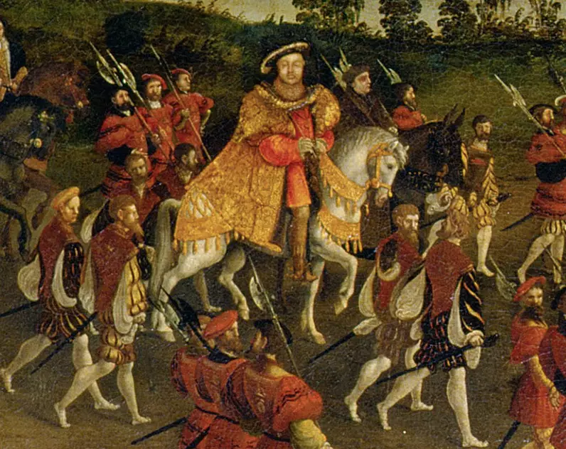 Pogled izbliza na portret Henrika VIII