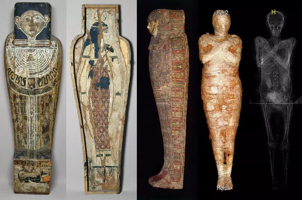 Mummy sarcophagus da X-ray scan