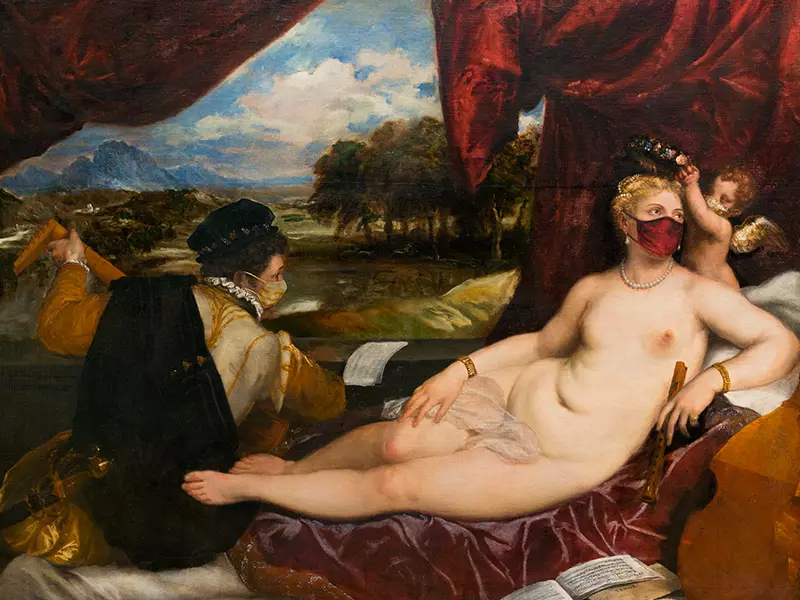 Titian, Venus ma Cupid ma le Lute Player