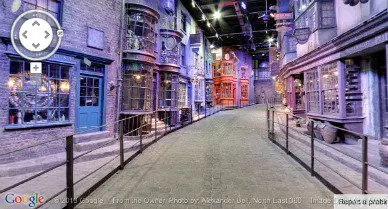 ដើរតាមផ្លូវ Diagon Alley របស់ Harry Potter ជាមួយនឹងទិដ្ឋភាពផ្លូវ