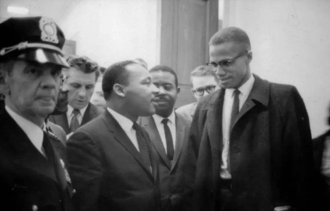 MLK and Malcolm X.