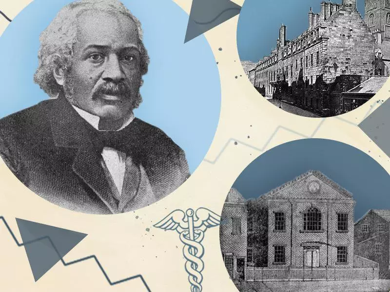 Ilustrasyon ni James McCune Smith, ang Unibersidad sa Glasgow ug ang African Free School