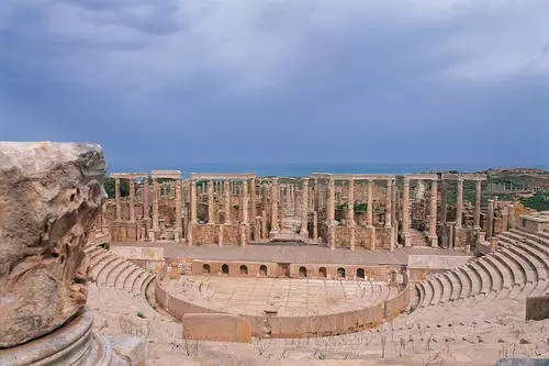 المسرح في Leptis Magna