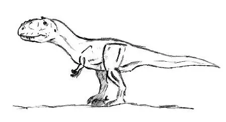 Hogyan rajzoljunk Tyrannosaurust