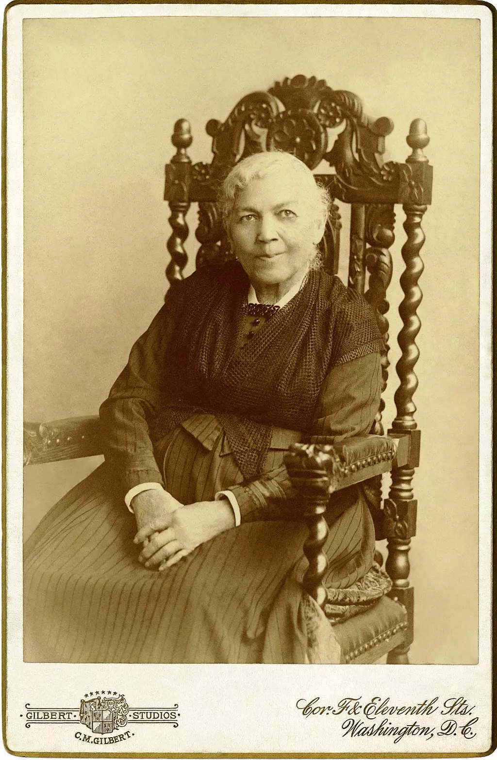 Unha fotografía de 1894 de Harriet Jacobs, que se escondeu nun faiado durante case sete anos despois de escapar da escravitude.
