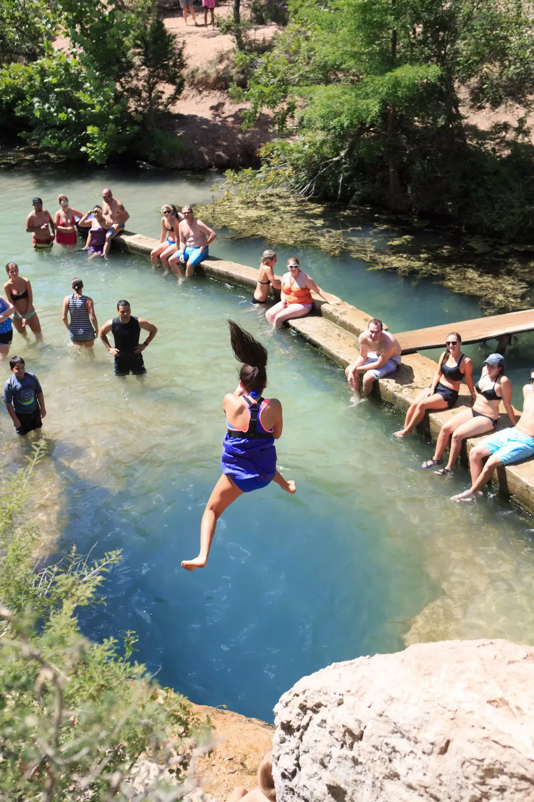 Jacob's Well Swimming Hole, Wimberly, Teksas