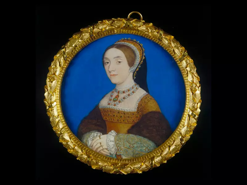 Hans Holbein miniatur Anne of Cleves atau Catherine Howard