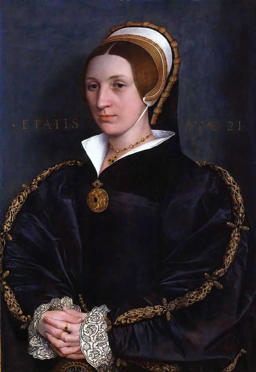 Potret Hans Holbein yang sebelum ini dikenal pasti sebagai rupa Catherine Howard tetapi kini dianggap menggambarkan ahli keluarga Cromwell