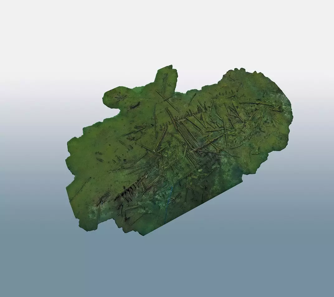 Model 3D dari situs bangkai kapal