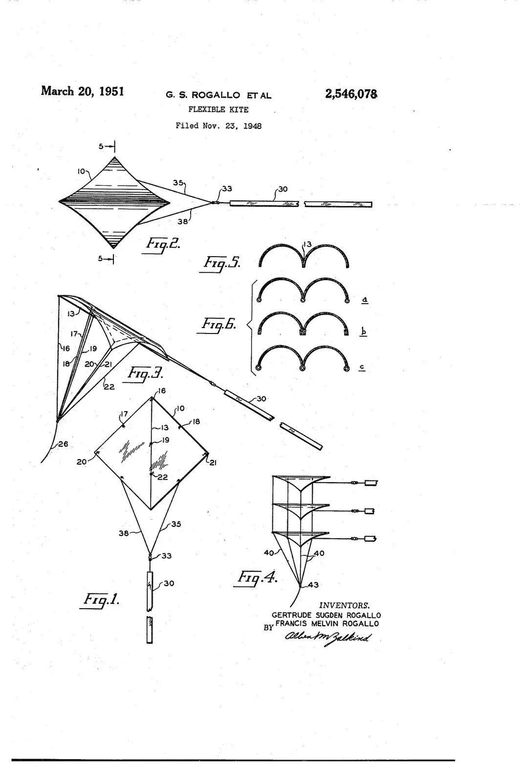 Rogallo-patent