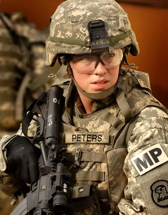 El sargento de la Guardia Nacional del Ejército de Estados Unidos. jennifer peters
