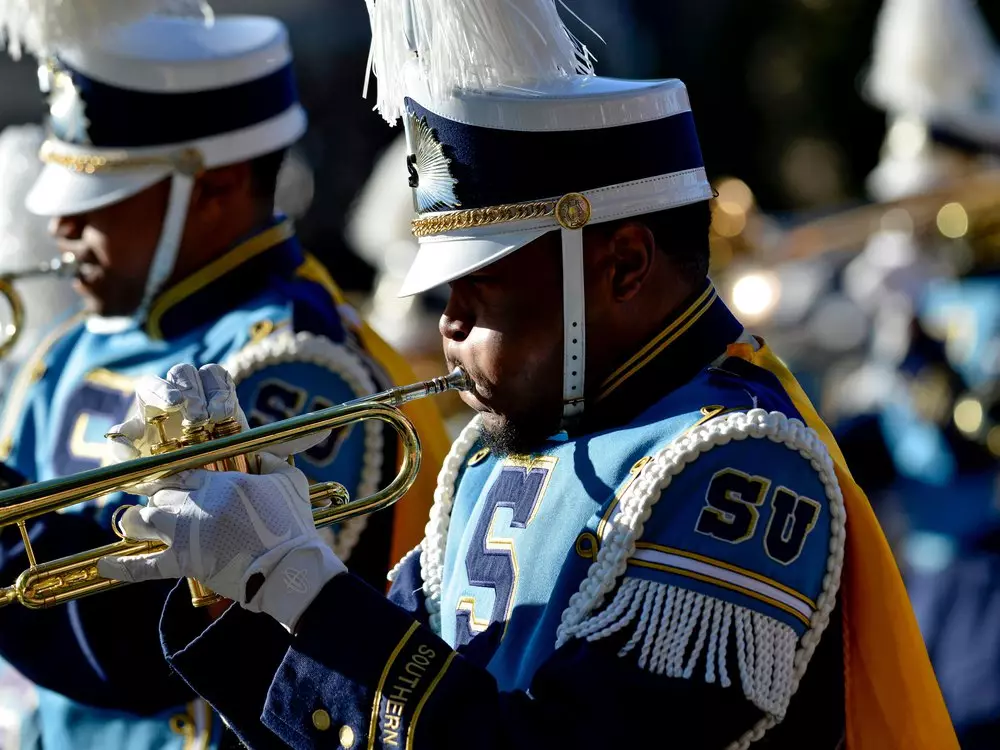 Southern University trompetist Rose Parade'il