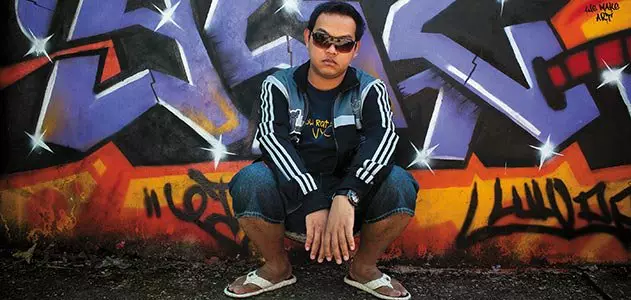Umelecká šou graffiti rappera J Me
