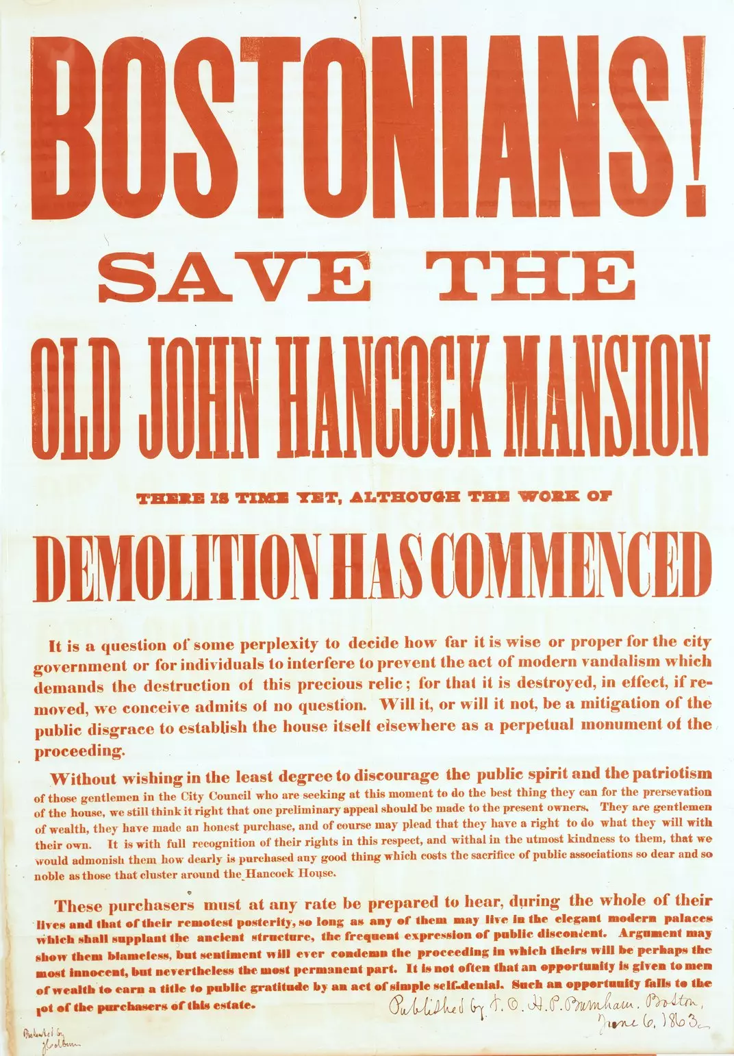 John Hancock Broadsheet voll