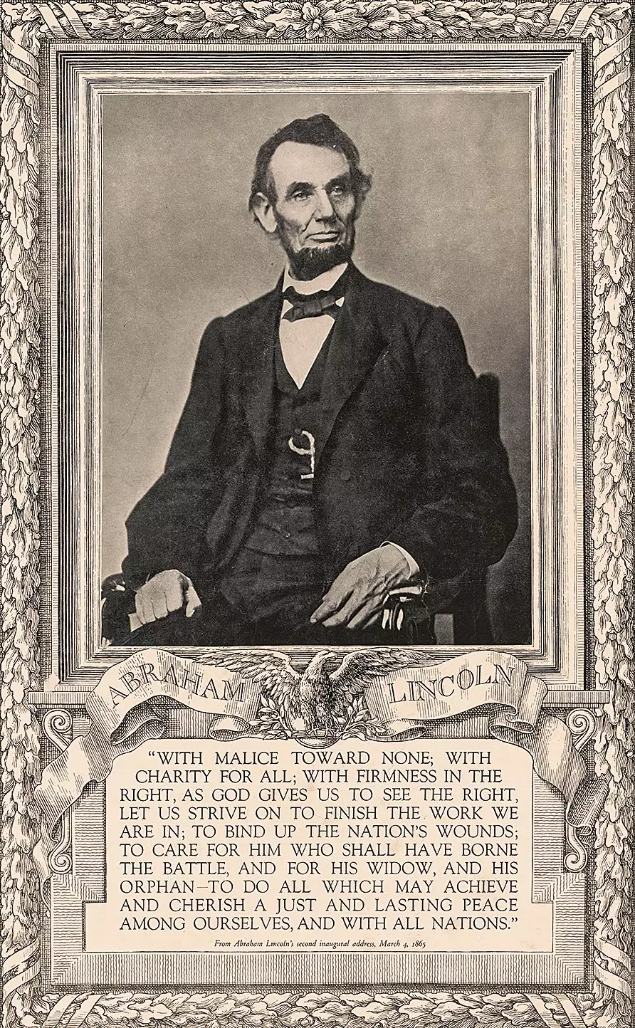 et portræt af Abraham Lincoln