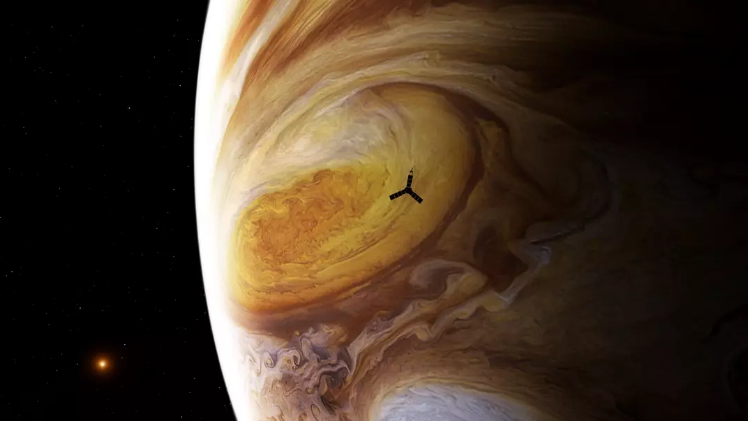 Приголомшливі зображення вперше зроблено великим планом із великою червоною плямою Юпітера 30824_4