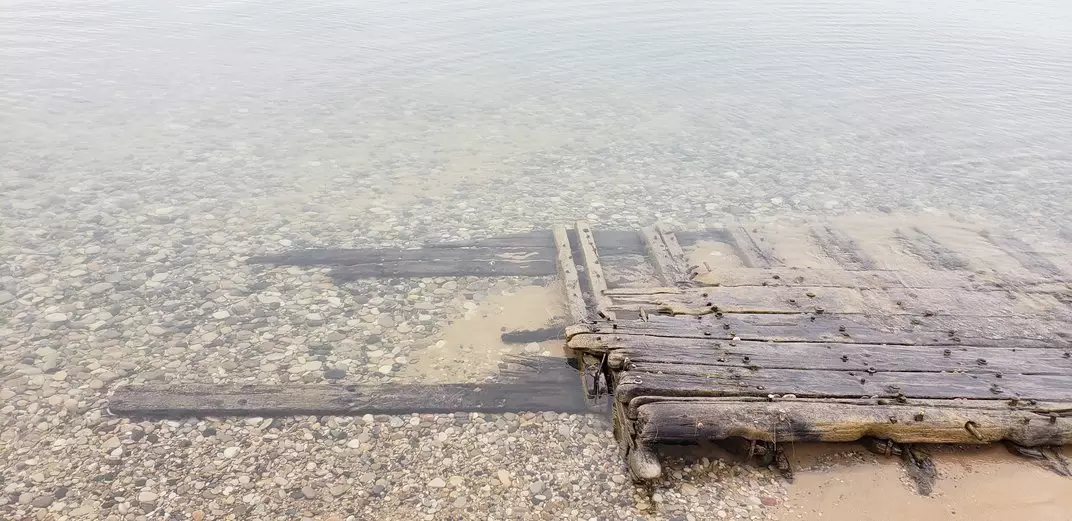 Vrak lode na jazere Michigan