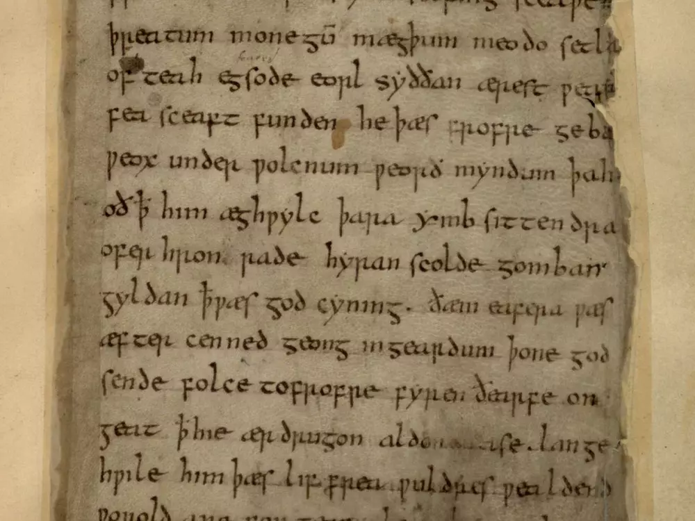 Première page de Beowulf