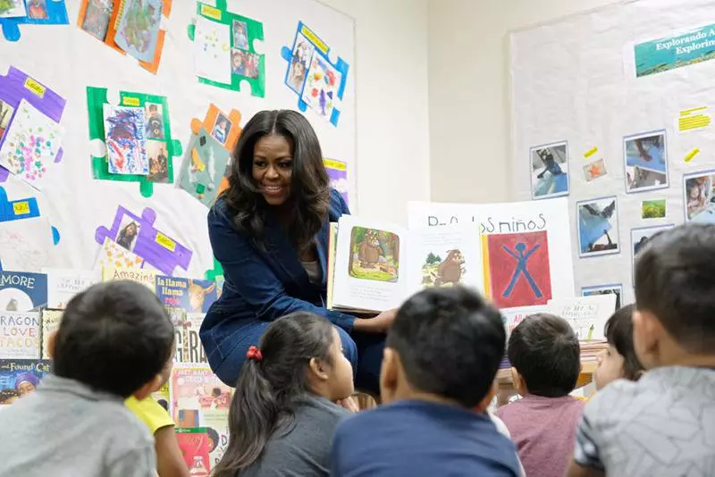 Il-ħin tal-istorja ta' Michelle Obama.jpg