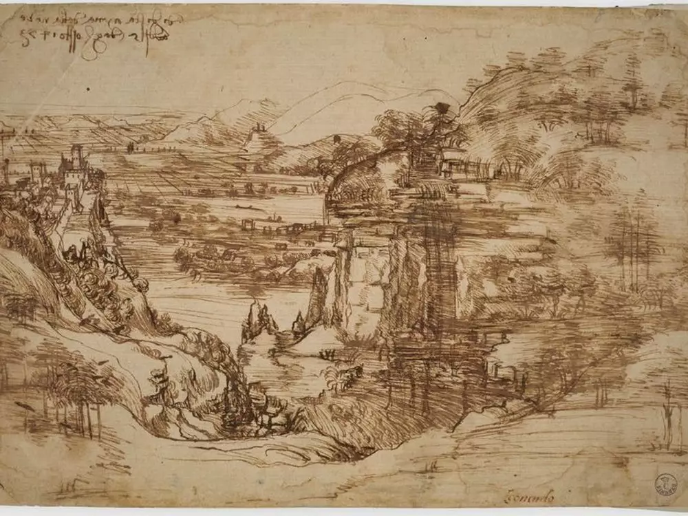 Leonardo da Vinci Landschaft 8P
