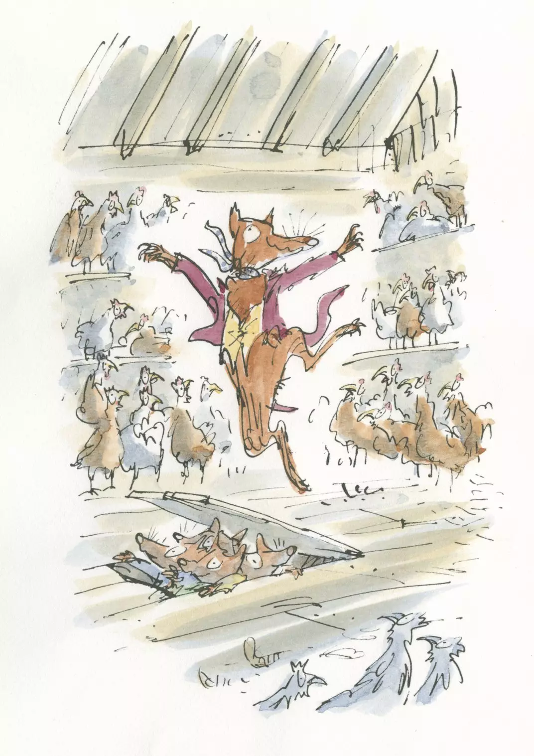 Fantástica ilustración de Mr. Fox